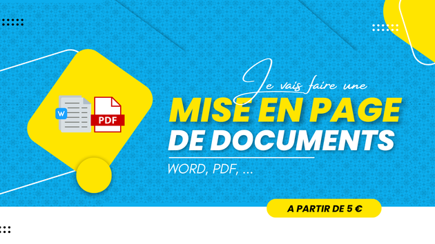 Je vais réaliser la mise en page de vos documents Word ou PDF par Aura ...