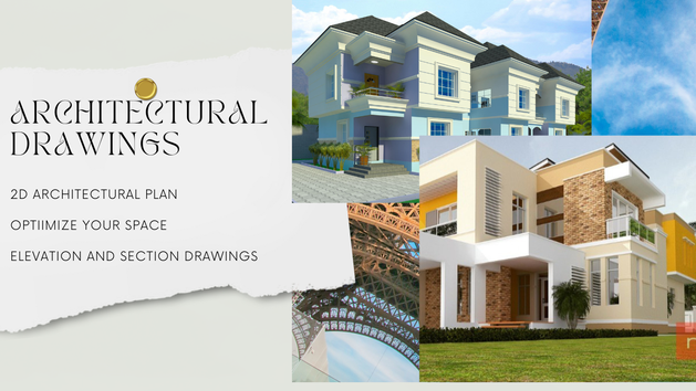 I will create architectural drawings designs with interior and exterior designs by QosimAyomide