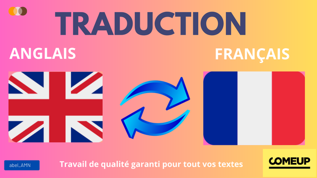 Je vais faire une traduction de qualité Français / Anglais par ...
