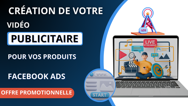 Je vais créer une vidéo publicitaire attractive pour vos publicité ...
