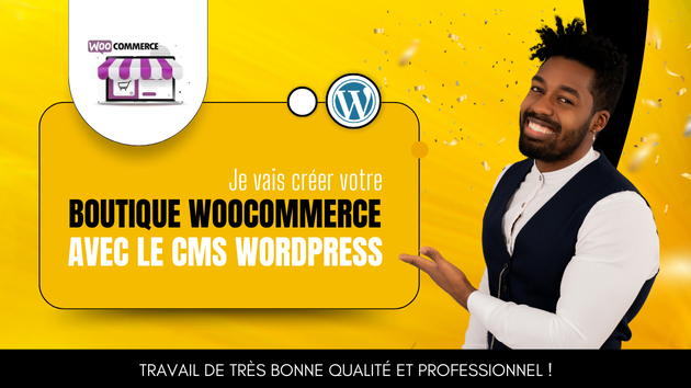 Je vais créer votre boutique WooCommerce avec le CMS WordPress par LFD
