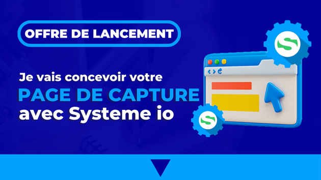 Je vais créer votre page de capture ou landing page sur systeme.io par ...
