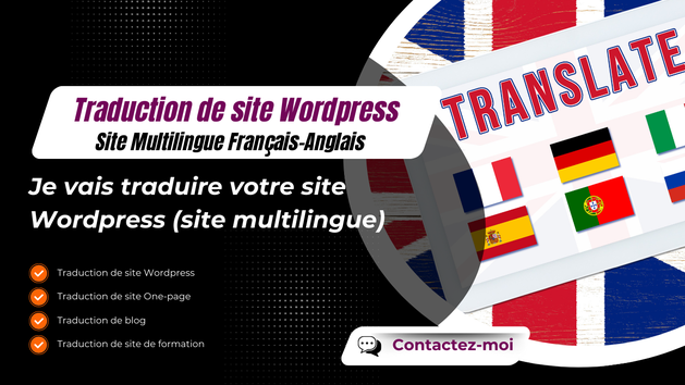 Je vais traduire votre site Wordpress en plusieurs langues par kkouame79