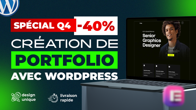 Je vais créer votre portfolio professionnel avec WordPress par Philemon1