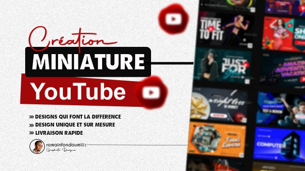 Je vais créer votre miniature vidéo YouTube par romainfondoumi01