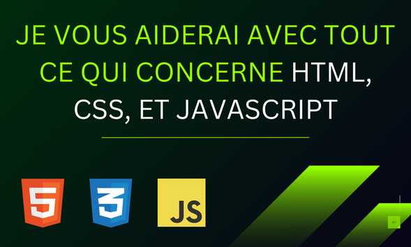 Je vais développer et corriger du code HTML, CSS, JavaScript par jakprodev