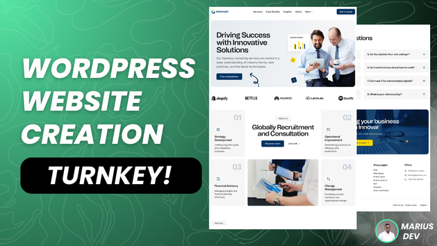 I will create your turnkey website with WordPress and Elementor by Marius_DJ