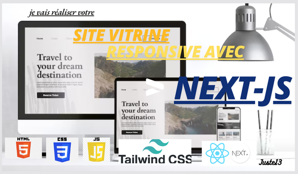 Je vais créer votre site vitrine moderne et optimisé avec Next.js par ...