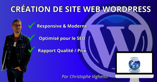 Je vais créer votre site web WordPress professionnel Vitrine ou Blog pour booster votre ...