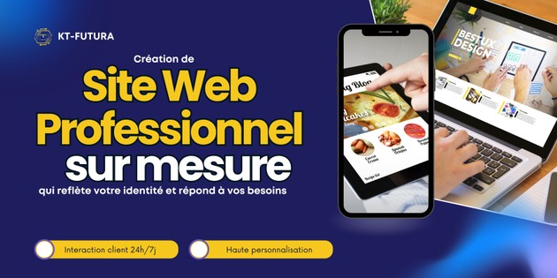 Je vais créer un site web professionnel sur mesure qui reflète votre identité et répond à vos ...