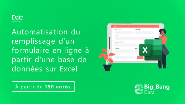 Je vais automatiser le remplissage de formulaires en ligne avec Excel ...