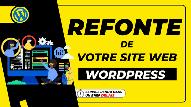 Je vais faire la refonte de votre site WordPress avec un design attrayant et optimisé par Khimdev