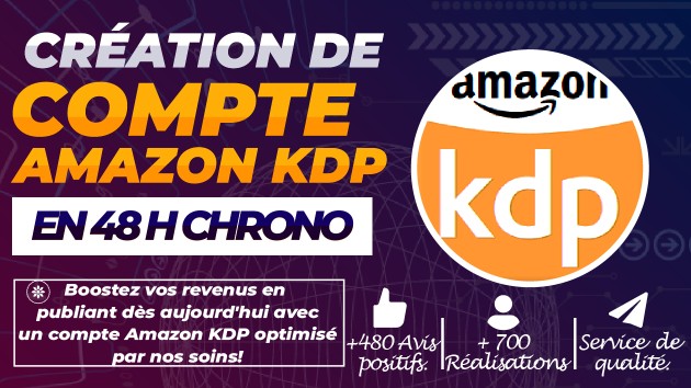 Je vais créer et Optimiser votre compte sur Amazon KDP par Aubin_MAGNIDE