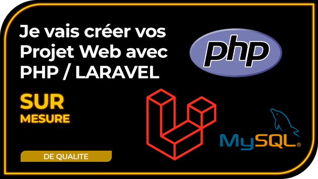 Je vais créer votre projet web avec PHP/Laravel par FarihaneZANNOU