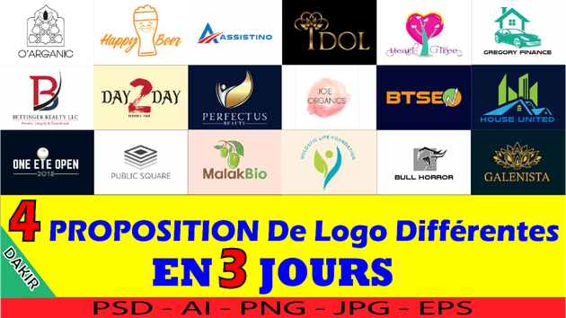 Je vais créer pour vous un logo parfait et professionnel par DKR_DESIGN