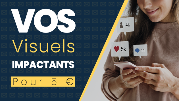 Je vais créer 2 visuels engageants pour vos réseaux sociaux par ...