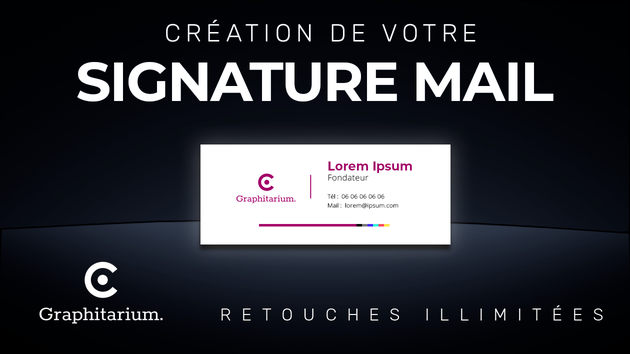 Je vais créer votre signature mail professionnelle par Graphitarium