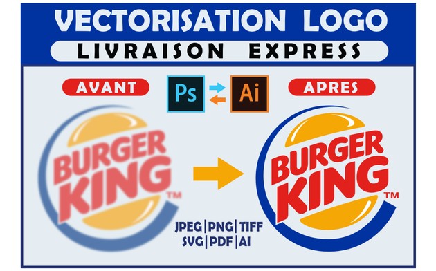 Je vais vectoriser votre logo/image pixelisé par Maranta