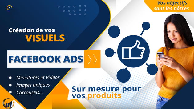 Je vais créer vos visuels facebook ADS par Climb_Media