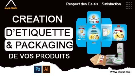 Je vais créer une étiquette ou un packaging de vos produits par Knight ...