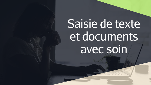 Je vais saisir vos documents ou textes avec minutie par Benita