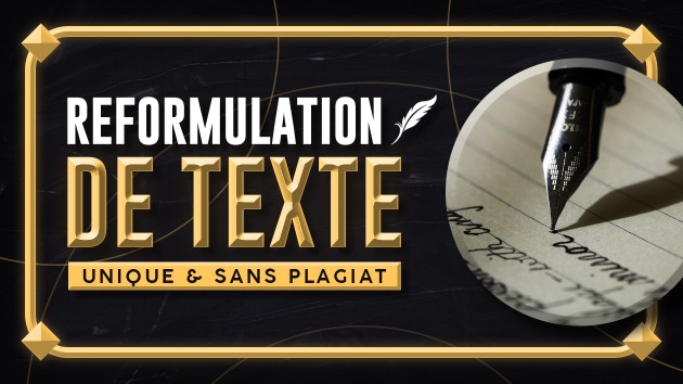 Je vais faire la reformulation de votre texte par Orthas