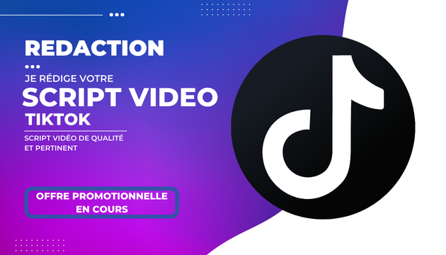 Je vais rédiger un script vidéo Tiktok percutant de 200 mots par John_copy