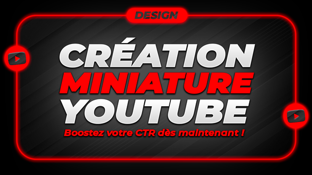 Je vais créer votre miniature YouTube professionnelle et attirante par ...