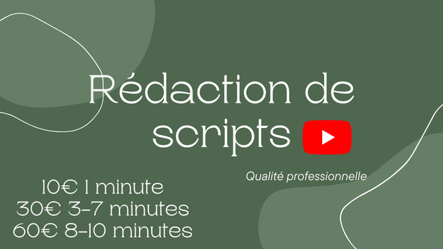 Je vais vous écrire votre script vidéo (YouTube, Tiktok...) par Orthas