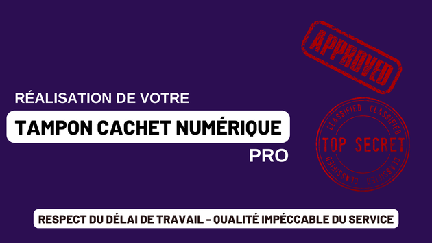 Je vais créer votre tampon cachet numérique et authentique pour vos ...