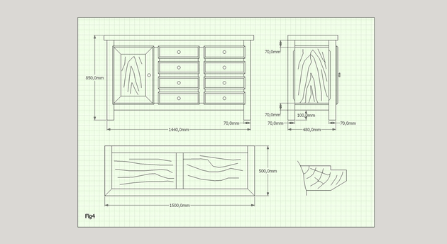 Je vais dessiner vos plans de meuble par Math275