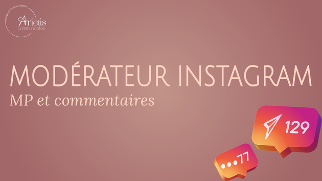 Je vais être votre modérateur sur Instagram par Justine_Arietis