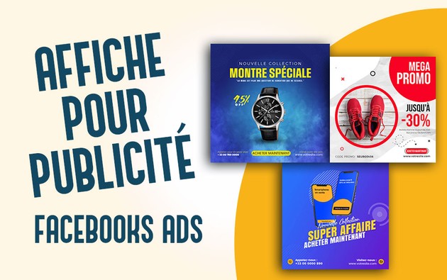 Je vais créer le visuel de votre publicité facebook / création de pub ...