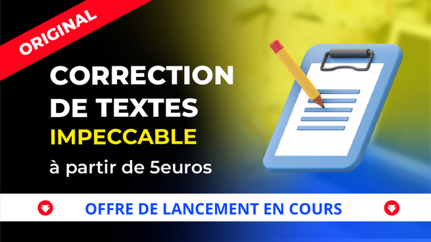 Je vais faire la correction de votre texte par az_web