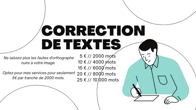 Je vais relire et corriger vos textes avec soin par TextWiz
