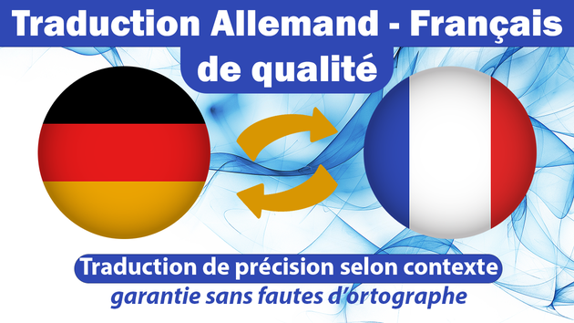 Je vais traduire avec précision 1000 mots du français vers l'allemand ...