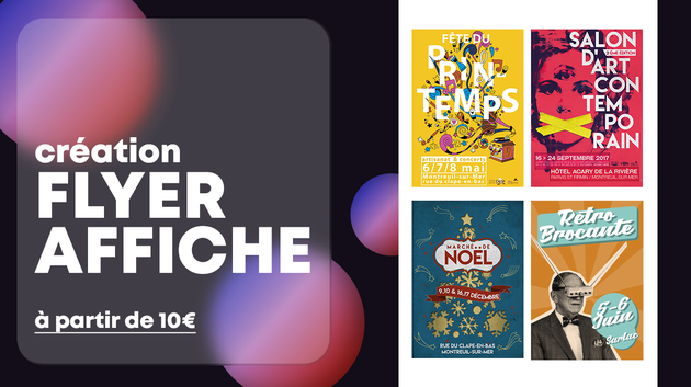 Je vais créer un flyer ou une affiche au design unique et attrayant par ...