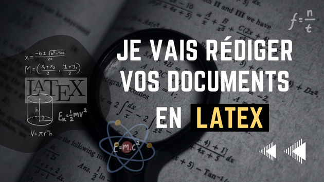 Je vais rédiger vos documents scientifiques ou non en LATEX 5 pages max ...
