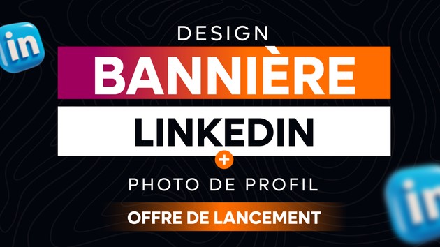 Je vais créer votre bannière LinkedIn/ couverture LinkedIn par Logo_chap