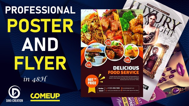 I will create your captivating advertising flyer, poster, banner or ...