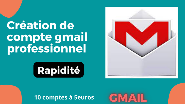 Je vais vous créer 10 comptes Gmail vérifiés de manière professionnelle ...