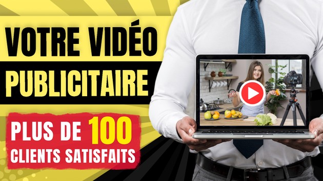 Je vais créer une vidéo publicitaire ou de présentation professionnelle ...
