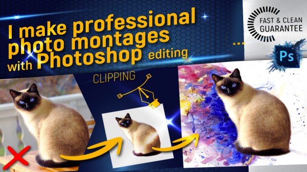 I will make professional photo montages with Photoshop editing by haarkoubi