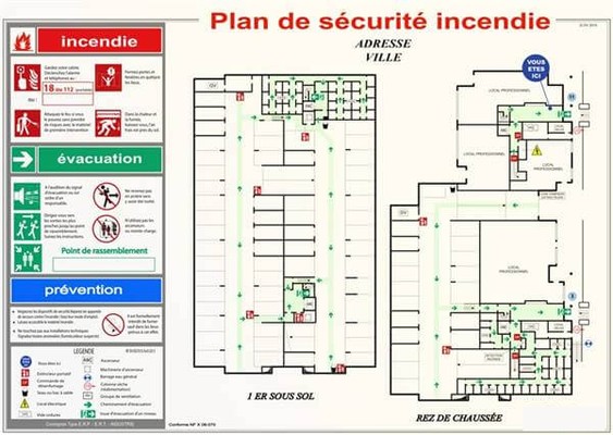 Je vais dessiner votre plan sécurité incendie en 2D sur autocad par ...