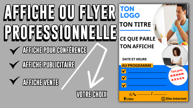Je vais créer votre affiche ou flyer professionnelle par Universal_Digita