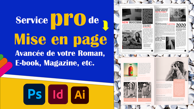 Je vais concevoir la mise en page de votre livre/roman ou ebook sur ...