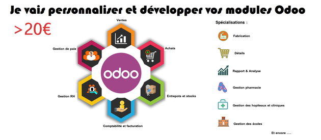 Je vais personnaliser et développer vos modules Odoo par abdelghani_bend