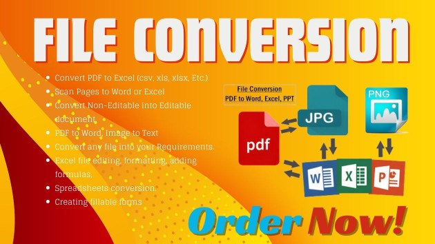 I will do 10 pages convert PDF to excel, scan pages to word or excel ...