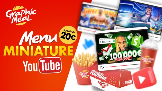 Je vais vous servir une délicieuse miniature pour YouTube par Graphic_Meal