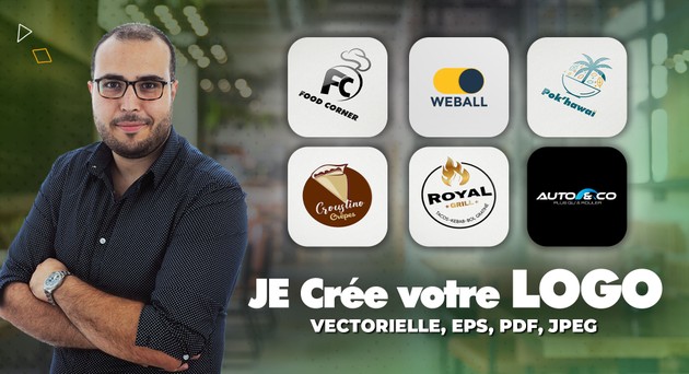 Je vais réaliser votre formidable logo de marque par youcefdigital